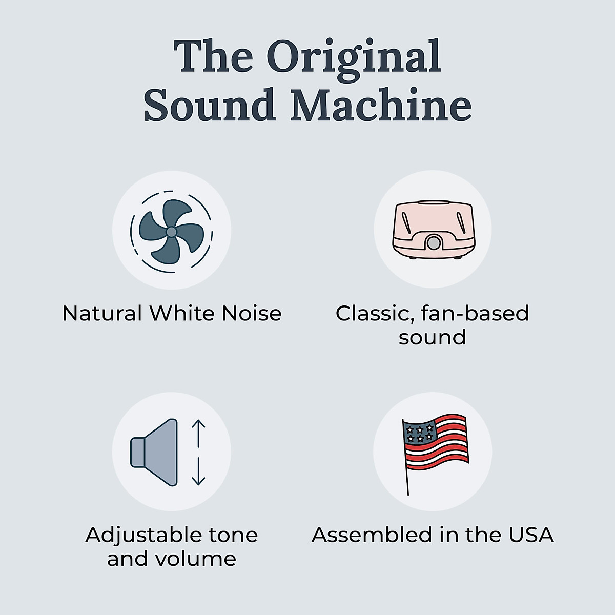 Yogasleep Dohm Classic (Pink) The Original White Noise Machine, Soothing Natural Sound from A Real Fan, Noise Cancelling for Office Privacy, Travel & Meditation, Sleep Therapy for Adults & Baby