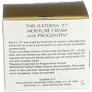 Revlon Eterna '27' Moisture Cream with Progenitin, 2 Ounce (Pack of 2)