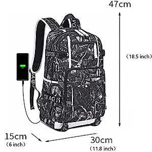 Soccer Superstar M-essi 10 Multifunctional Laptop Backpack Teenage Travel Backpack Fans Waterproof Schoolbag (D3)