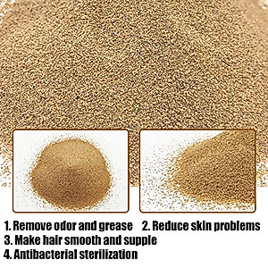 kathson Hamster Bath Sand 5.5LB Gerbil Dust Free Potty Litter Bathing Sand for Guinea Pig Chinchilla Rat Mice Small Animal