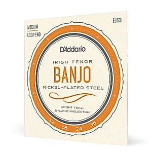D'Addario EJ63i 12-36 Nickel Irish Tenor Banjo String