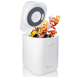QMCAHCE Compost Bin, Smart Waste Kitchen Composter, Electric Compost Machine, 3L Automatic Turn Waste to Compost, Odorless Electric Kitchen Food Waste Disposer, Compost Bin for Waste Utilization