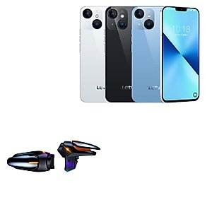BoxWave Gaming Gear Compatible with LeTV Y1 Pro - Touchscreen QuickTrigger Auto, Trigger Buttons Autofire Gaming Mobile FPS - Jet Black