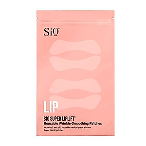 SiO Beauty Super LipLift - Smile & Lip Anti-Wrinkle Patches 4 Week Supply - Overnight Smoothing Silicone Patches For Lip & Smile Wrinkles And Fine Lines