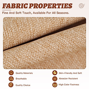 Focuprodu Bench Cushions. Non-Slip Pile Bench Cushion for Indoor and Outdoor in Multiple Scenarios.45x18 Inch Bench Cushion Ideal Cushion for Benches, Sofas and Raised Windows. (45x18x4, Khaki)