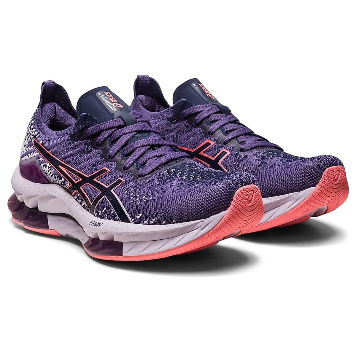 ASICS Women's Gel-Kinsei Blast Running Shoes, 8.5, Dusty Purple/Papaya