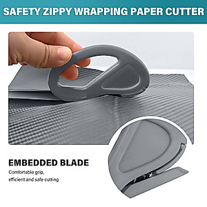 Gomake Vehicle Vinyl Wrap Window Tint Film Tool Kit Include 4 Inch Felt Squeegee, Retractable 9mm Utility Knife and Blades, Zippy Vinyl Cutter and Mini Go Corner Squeegee for Car Wrapping