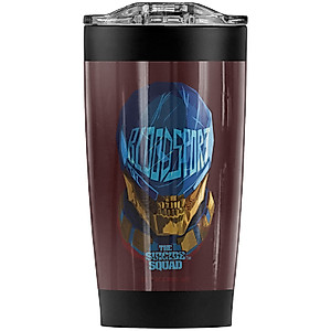 Suicide Squad 2 Bloodsport Illustration Stainless Steel Tumbler 20 oz Coffee Travel Mug/Cup, Vacuum Insulated & Double Wall with Leakproof Sliding Lid | Great for Hot Drinks and Cold Beverages