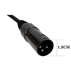 (1.5M) ZVH 3-Pin Female XLR to 5-Pin Male XLR DMX Turnaround Connection for DJ Par Light, Moving Head Light Par Light and Spot Light with XLR Input & Output (2pcs)