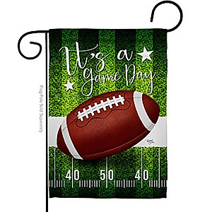Super Bowl Decorations Football Banner NFL Game Day Flag Tapestry Sports Fans Home Decor American Gifts Team Bar Party Garden Patio Porch Small Outdoor Yard Signs Made In USA