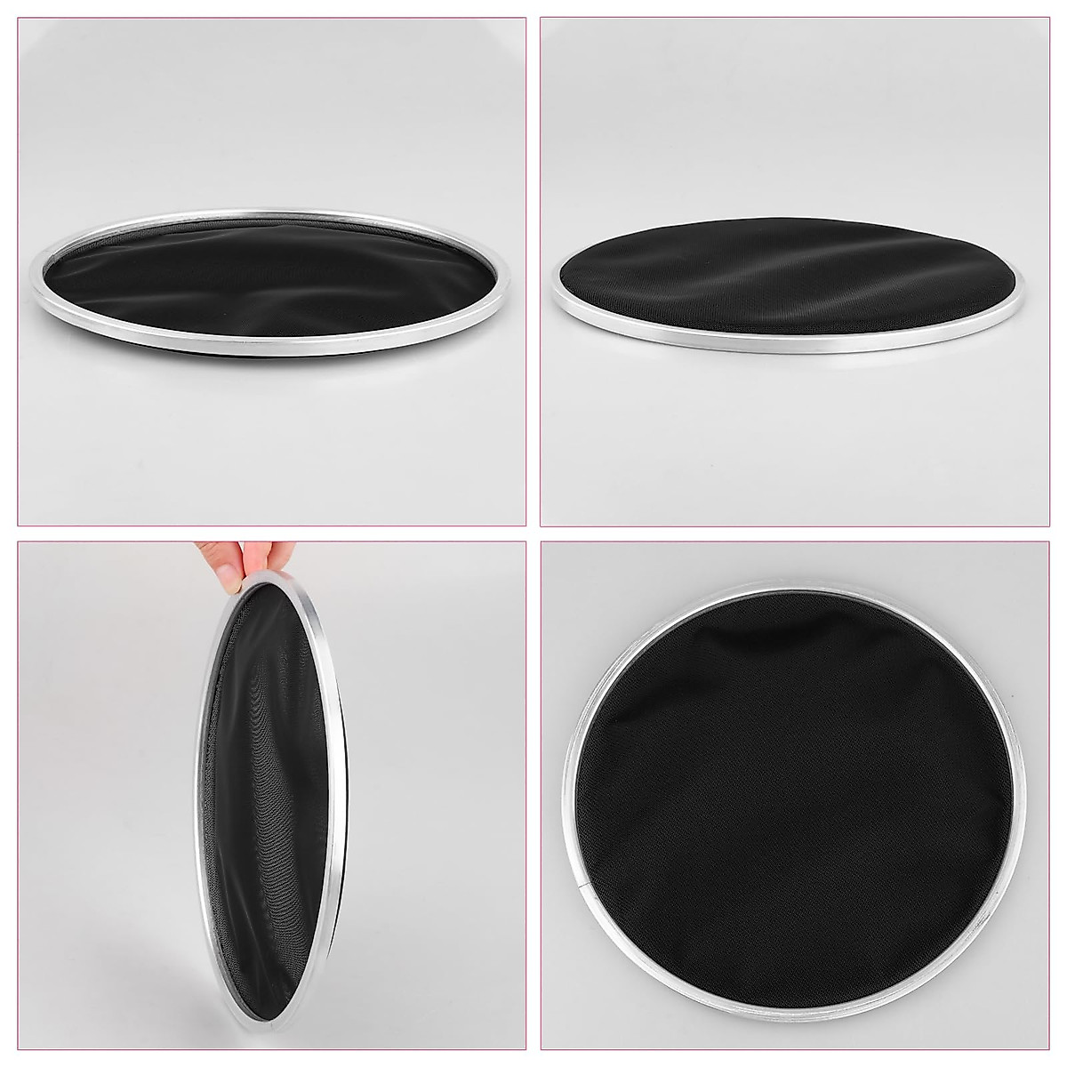 2-Ply Mesh Silent SKIN for Drum Set Replacement, Black, 14inch