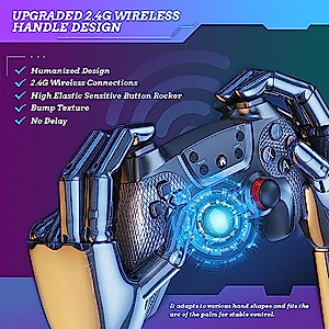 Wireless Retro Game Console, Equipped with 64G TF Card Plug and Play, Nostalgia Game Stick 4K 20000+ Games Built-in, 9 Classic Emulators, with Dual 2.4G Upgraded Wireless Controllers, Black