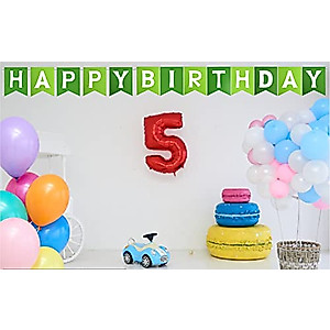 Green Birthday Banner For Birthday Banner Party Supplies Decoration