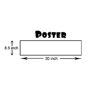 Lilo and Stitch - 8.5"x30" Personalized Name Poster, Customize With Your Child's Name, Birthday Party Banner