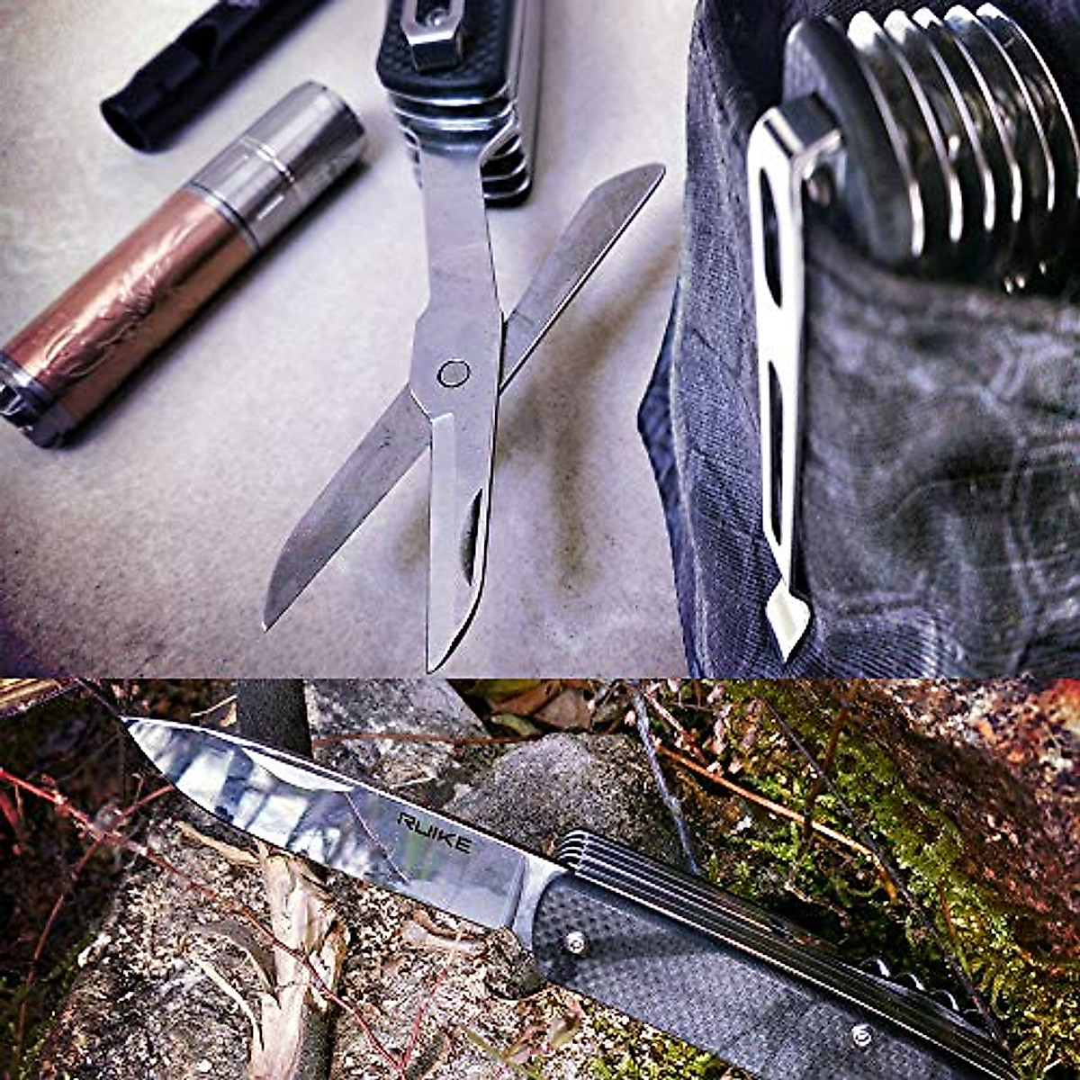 Ruike Multitool Small Pocket Knife for men Folding Camping Knife EDC Utility Outdoor Gear 17c27 Cool Steel Screwdriver LD51