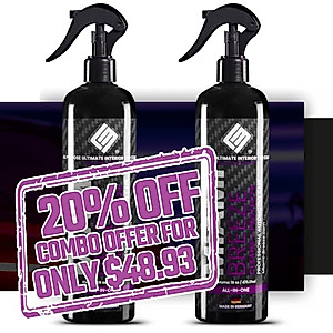 Miami Breeze Ultimate Interior Car Cleaner All Purpose Interior Cleaner & Protectant, Safe for Cars, Trucks, SUVs & Jeeps New Car Smell Spray 16 Fl Oz