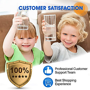 1 Micron 2.5" x 10" Whole House CTO Carbon Water Filter Cartridge Replacement for Countertop Water Filter System, Dupont WFPFC8002, WFPFC9001, FXWTC, SCWH-5, WHEF-WHWC, WHCF-WHWC, AMZN-SCWH-5, 3Pack