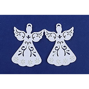 YYCRAFT 20 Felt Angel for Christmas Decorations Ornaments 2.75 Inch-White