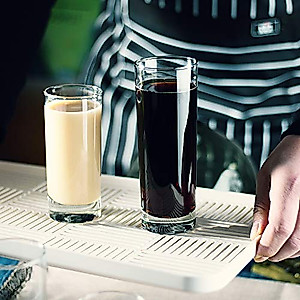 LUXU Premium Highball Drinking Glasses (Set of 6)-8 oz Tom Collins Glasses,Clear Tall Glass Cups,Cute Cocktail Glasses,Lead-free Water Glasses Bar Glassware for Mojito Beverages and Mixed Drinks