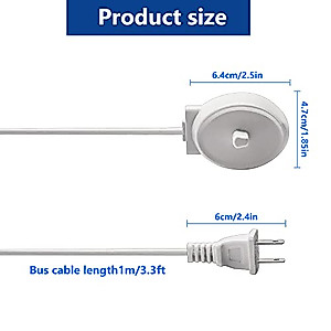 Replacement Charger Base for Braun Oral-B Electric Toothbrush Model 3757, Travel Power Charger Cord Supply for Portable Oral-B Waterproof IPX7 Environmental ABS