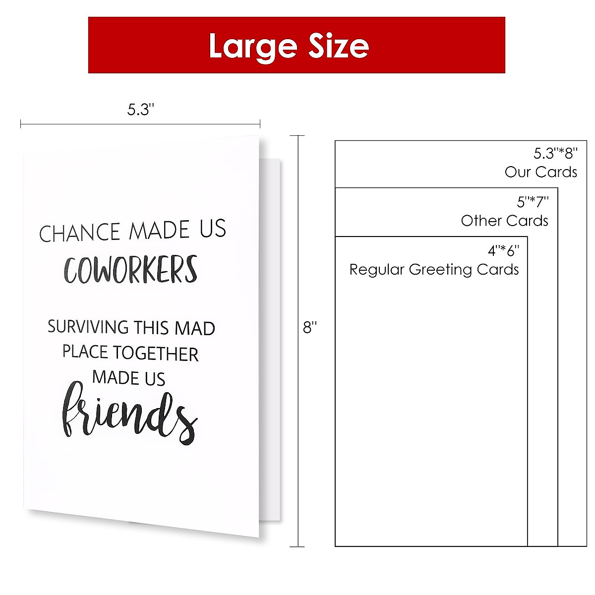 Boss Day Gifts, Boss Day Card - Chance Made Us Coworkers, Employee Appreciation Gifts, Bosses Day Gifts For Her, Boss Day Gifts For Him, National Boss Day Gifts, Coworker Appreciation Gifts