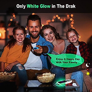 Wevove 3Pack Remote Cover for Roku, Remote case Compatible with Roku Voice Remote Official, Silicone Protective Controller Universal Sleeve Glow in The Dark(Glow White&Yellow&Blue)