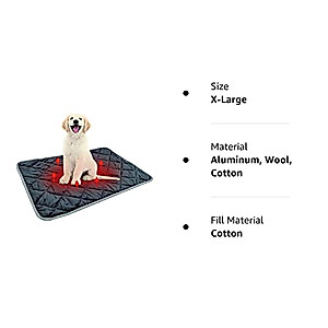 Non-Electric Pet Warming Pad, Pet Blanket Thermal Cat and Dog Warming Bed Mat for Cats Dogs and Kittens for Outdoor Indoor