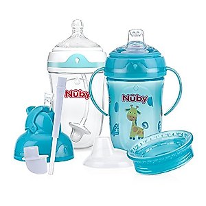 Nuby 6 Stage 360 Comfort Cup Starter, 4 Piece Set