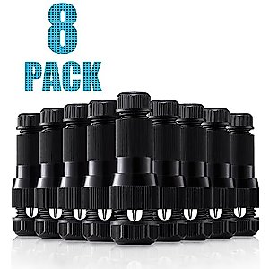SUNVIE Low Voltage Fastlock Landscape Lights Cable Connector 12-14 Gauge Wire for Malibu Paradise Moonrays and Other Outdoor Lighting Brands (8 Pack)