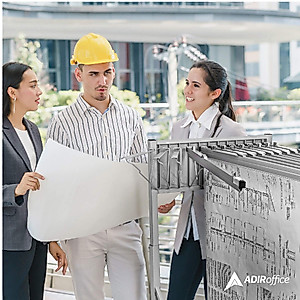 Adir Mobile Blueprint Holder - Blueprint Hanging Rack, Poster Display, Map Organizer Rack, Hanging File Organizer Stand for Office, Home, Jobsites