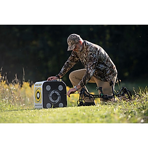 Field Logic Black Hole Archery Target 18" and Flambeau Outdoors 6461SC Safe Shot Bow Case | Portable Archery Target and Bow Storage Case