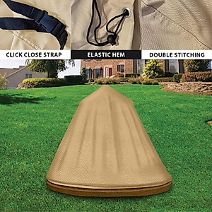 Patio Water Fountain Outdoor – Large Outdoor Fountain Cover - Heavy Duty Furniture 30x30x48 Inches Waterfall Fountain Cover