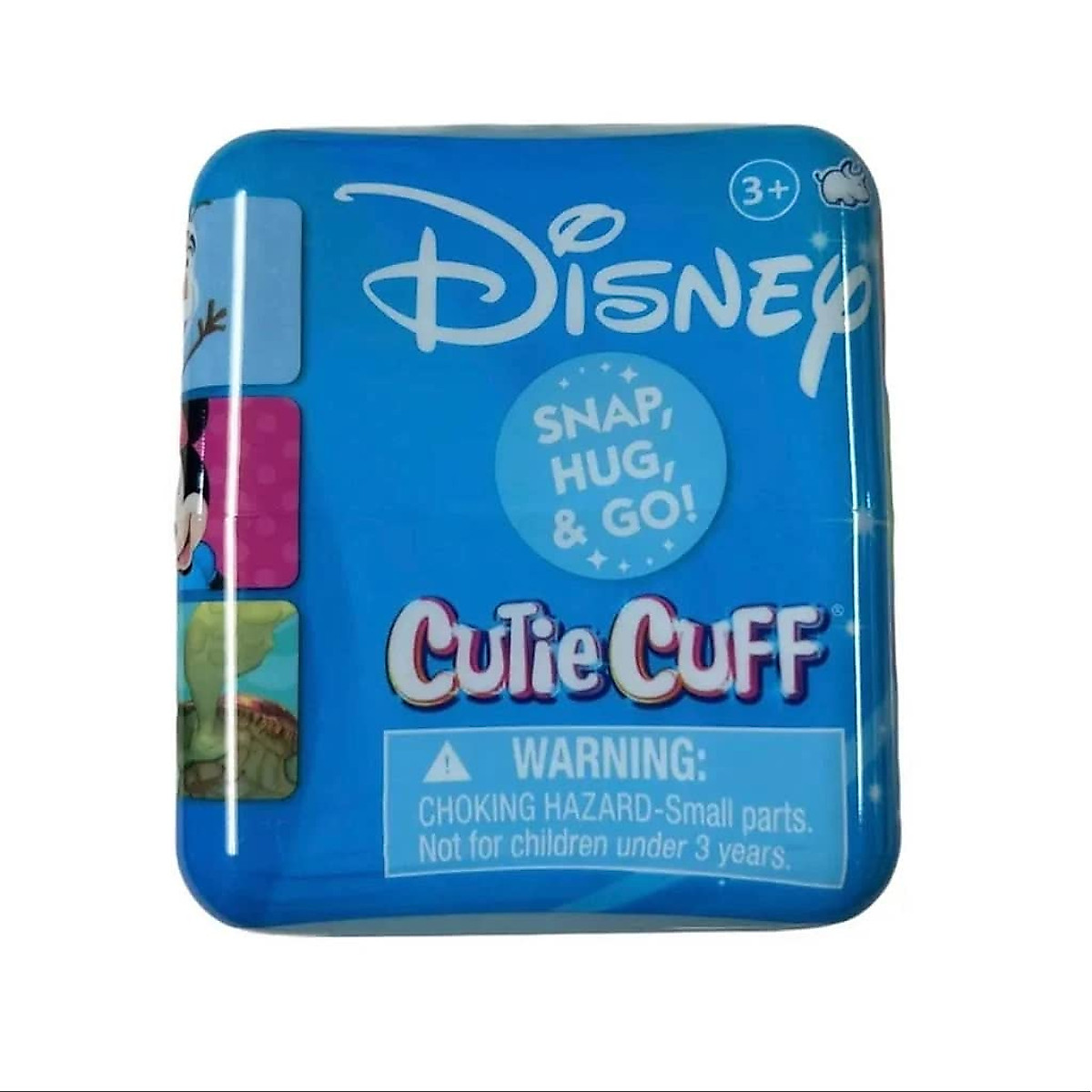 Disney Minnie Mouse,Mickey Mouse Cutie Cuff Plush Slab Band - Steering Wheel Buddy - Mystery Capsule (1 of 6 Figures at Random) Collect Them All! ((1) Mystery Capsule)