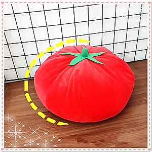 REXCHI Simulation Delicious Tomato Pillow Soft Cute Plush Cushion Office Home Decoration Birthday Gift