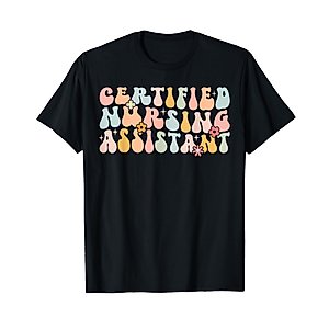 Certified Nursing Assistant Retro CNA Graduation Groovy T-Shirt