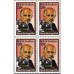 W. E. B. DUBOIS ~ BLACK HERITAGE ~ CIVIL RIGHTS ~ BLACK HISTORY ~ NAACP #2617 Block of 4 x 29¢ US Postage Stamps