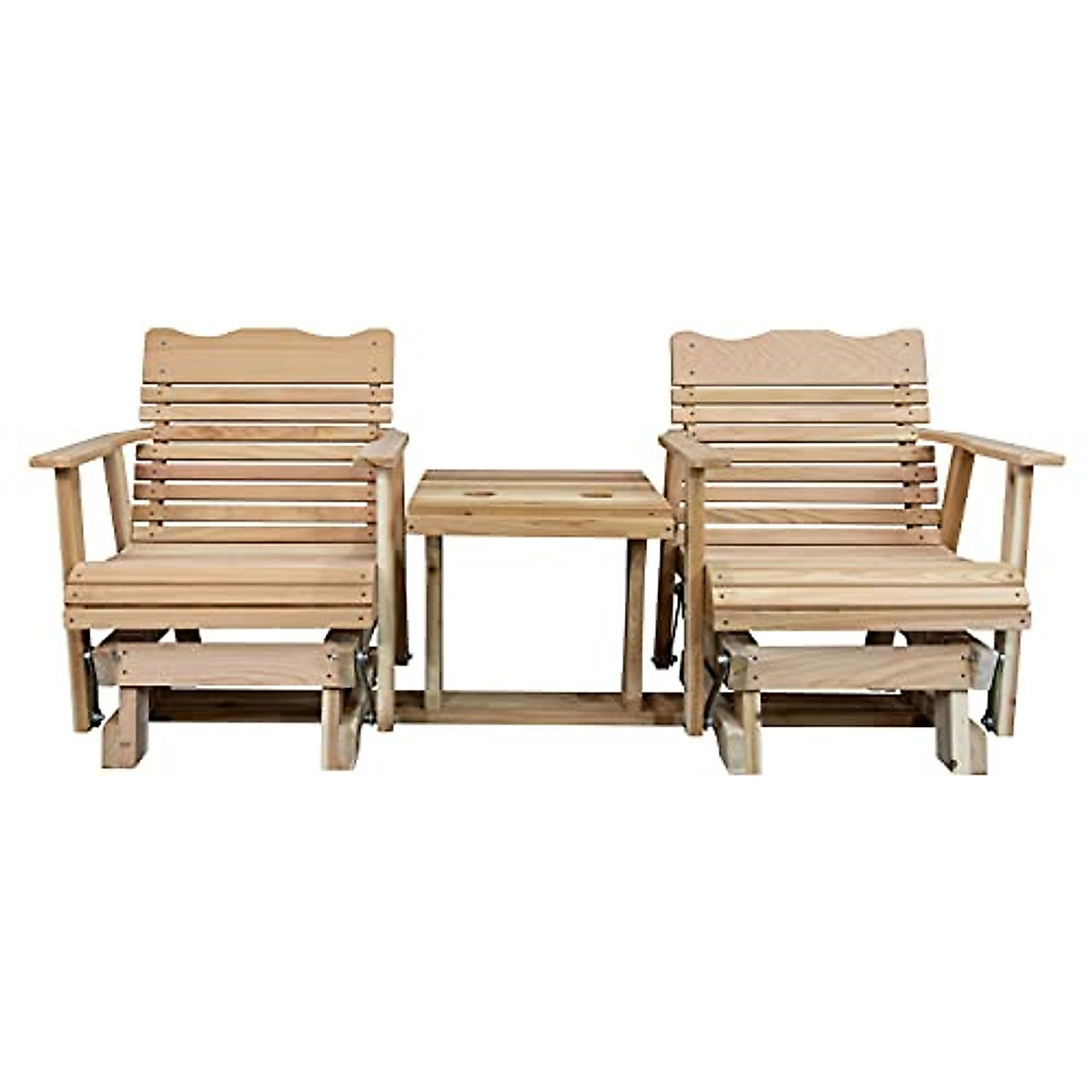 Kilmer Creek 6' Natural Cedar Settee Glider, Amish Crafted