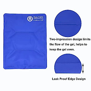 Koo-Care Large Flexible Gel Ice Pack & Wrap with Straps for Hot Cold Therapy - Pain Relief for Shoulder Rotator Cuff, Back, Hip, Knee Replacement Surgery, Shin Splint Injuries Reusable - 11" x 14"
