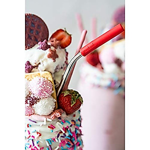 Good Cook Touch Stainless Steel Straws, 10 x 4.3 x 0.75, Assorted