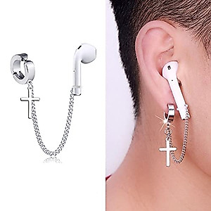 LRGKMCWTOB Anti-Lost Earrings Hook for Airpods AirPods Pro Anti Lost Ear Clips Pendant for Women and Men Earring Hanging Chain for Suitable for Hiking/Jogging/Running/Gym 1PCS (Ear Buckle)