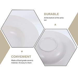 Kichvoe Ceramic Soup Bowl, Wide Rim Soup Bowls Ceramic Pasta Bowls Shallow Porcelain Salad Plate for Pasta, Spaghetti, Dipping Bread, Salad- 10 * 2Inch