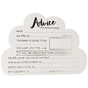 Ginger Ray Cloud & Rose Gold Baby Shower Advice for the Parents Cards 10 Pack