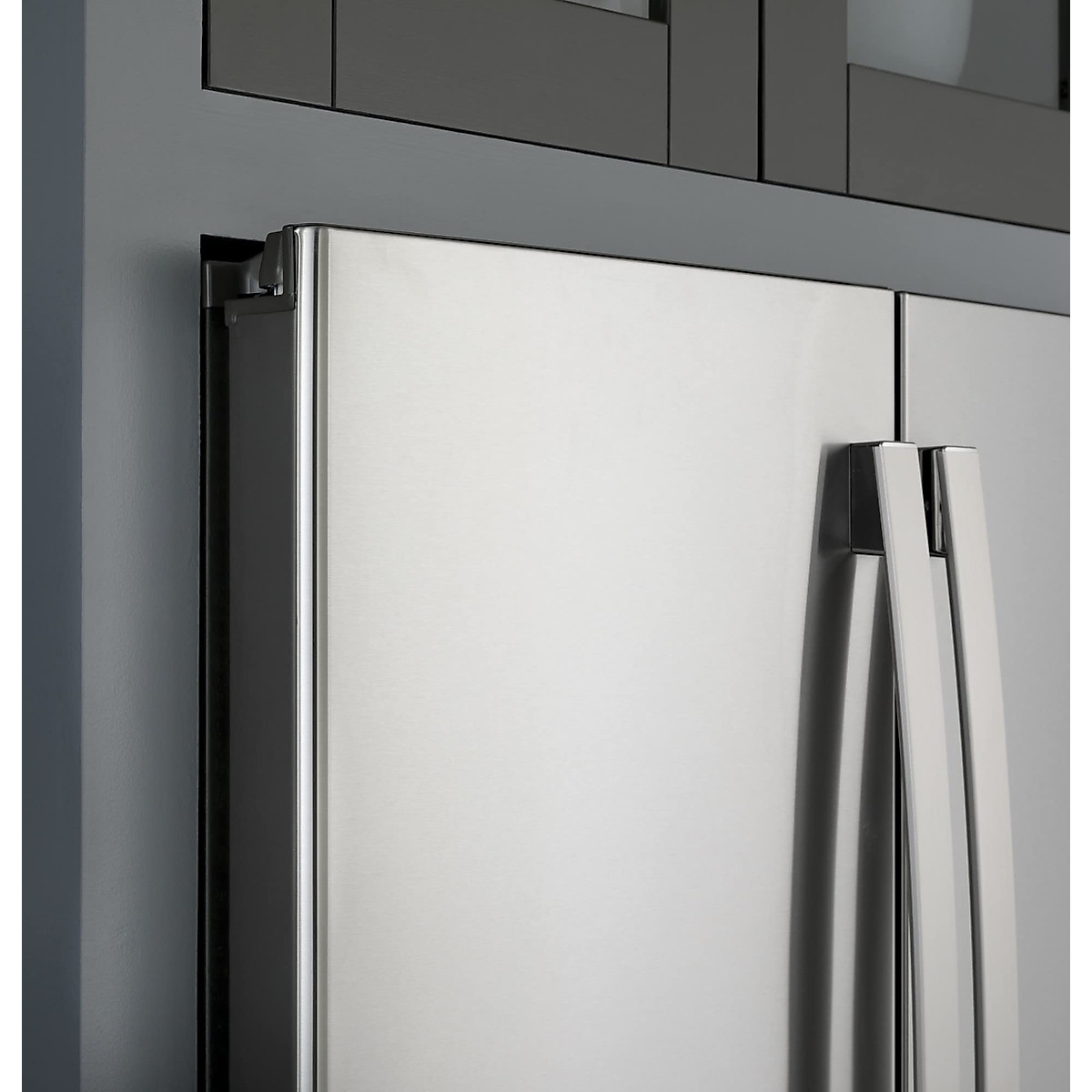 GE PROFILE PYE22KYNFS 36" Counter-Depth Bottom Freezer with French Door Twin Chill Evaporator Quick Space Shelf and LED Lighting in Fingerprint Resistant Stainless Steel