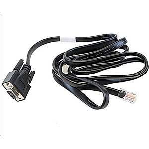 UPBRIGHT Power Charging Cord Outlet Socket Charger Cable Compatible with Dell C206M 0C206M 1J753 J753 PowerConnect 8024 PowerEdge Cat5 RJ-45 Ethernet to Serial DB-9 Female Black Console