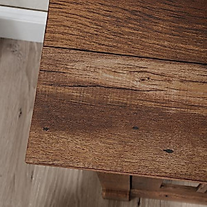 Sauder Miscellaneous Fireplace Credenza, L: 60.0" x W: 16.73" x H: 35.04", Vintage Oak Finish