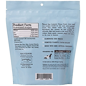 Natural Dog Company Premium Dog Dental Chews, Natural Dental Sticks to Clean Teeth and Freshen Breath, Helps Control Plaque and Tartar Treats for All Breeds and Sizes, Made in USA, 18 Count