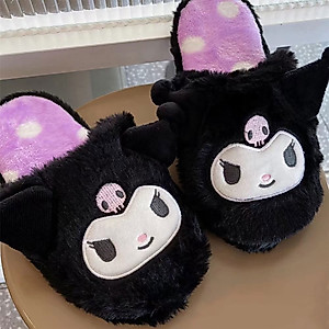 Kawaii Slippers, One Size Fits Most Winter Warm Indoor Bedroom Shoes Women Girls