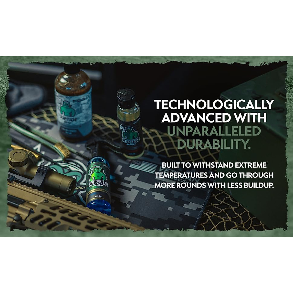 Riptide Armory Advanced Gun Cleaner & CLP+ Graphene 4oz 2 Step Kit - Cleans, Lubes, Protects Targeted Long-Lasting Formula - Nano Coat Technology - Veteran Founded & Formulated by Former US Navy Seal…