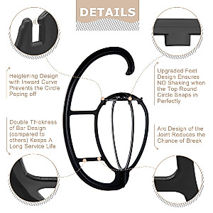 Dreamlover Hanging Wig Stand, Wig Drying Stand, 2 Sets