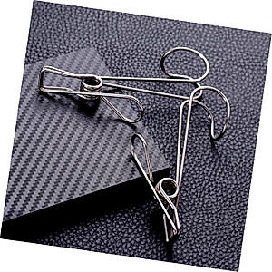 NOLITOY Stainless Steel Clothes Pegs 10pcs Stainless Steel Clothes Metal Clips Stainless Steel Clips Stainless Steel Pegs Clothes Pegs Elastic Multifunctional Clothes Pegs